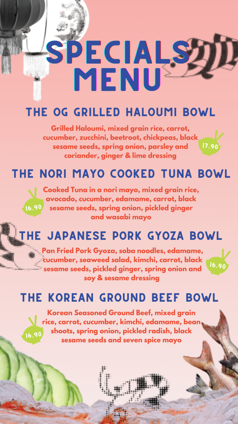 Poke Menu – Poke Geelong